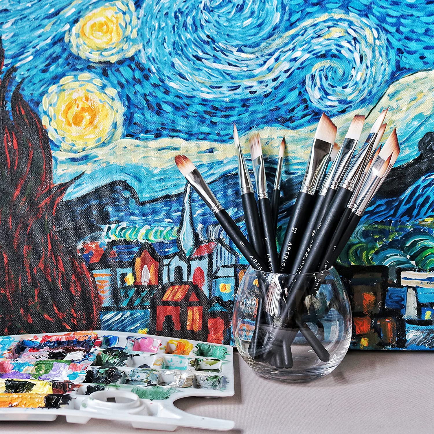 Mega Painting Set Combo for Artists' - 60 Pcs Professional Painting